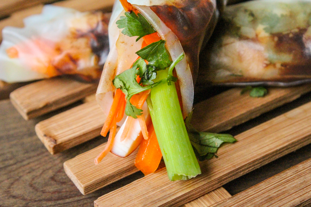 DishTales.com | Rice Paper Spring Rolls