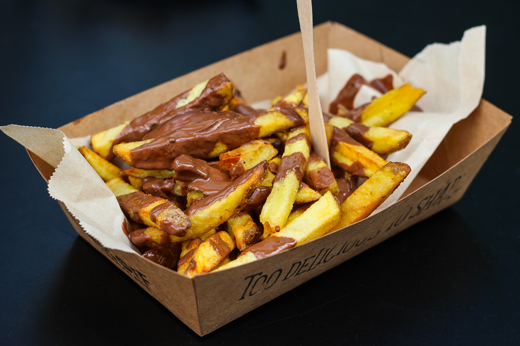 DishTales.com | Fresh Fries & Chocolate Sauce